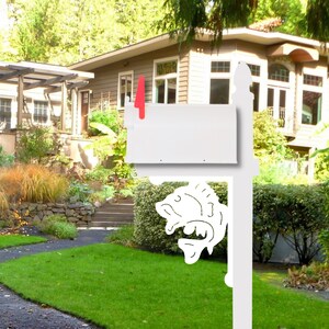 Mailbox Bracket Largemouth Bass Large 16x21 Inch, Custom Mailbox ...