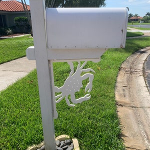 Mailbox Bracket Crab Large 16x21 Inch, Custom Mailbox, Coastal ...