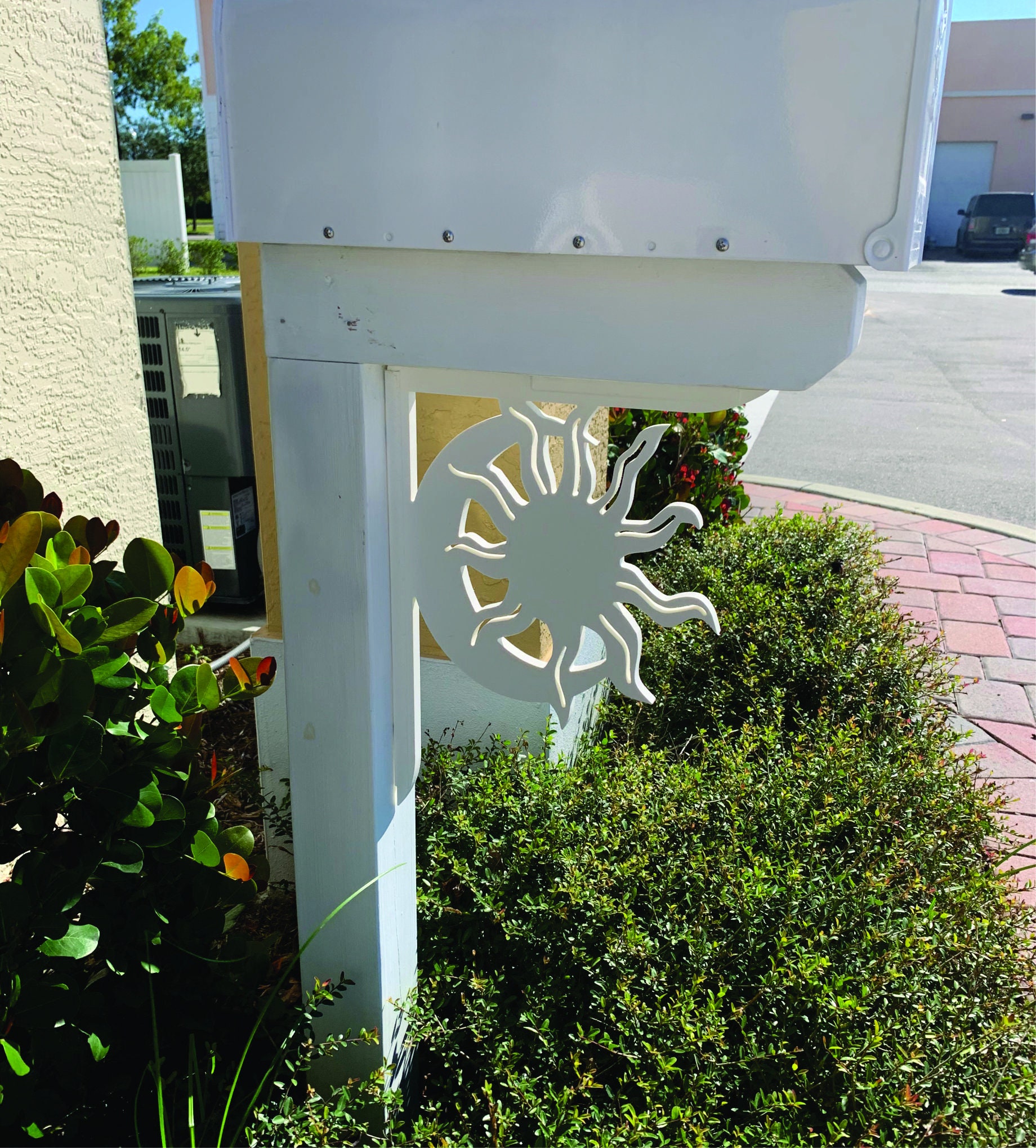 Mailbox Bracket Sun and Moon Medium 12x16 Inch Custom | Etsy