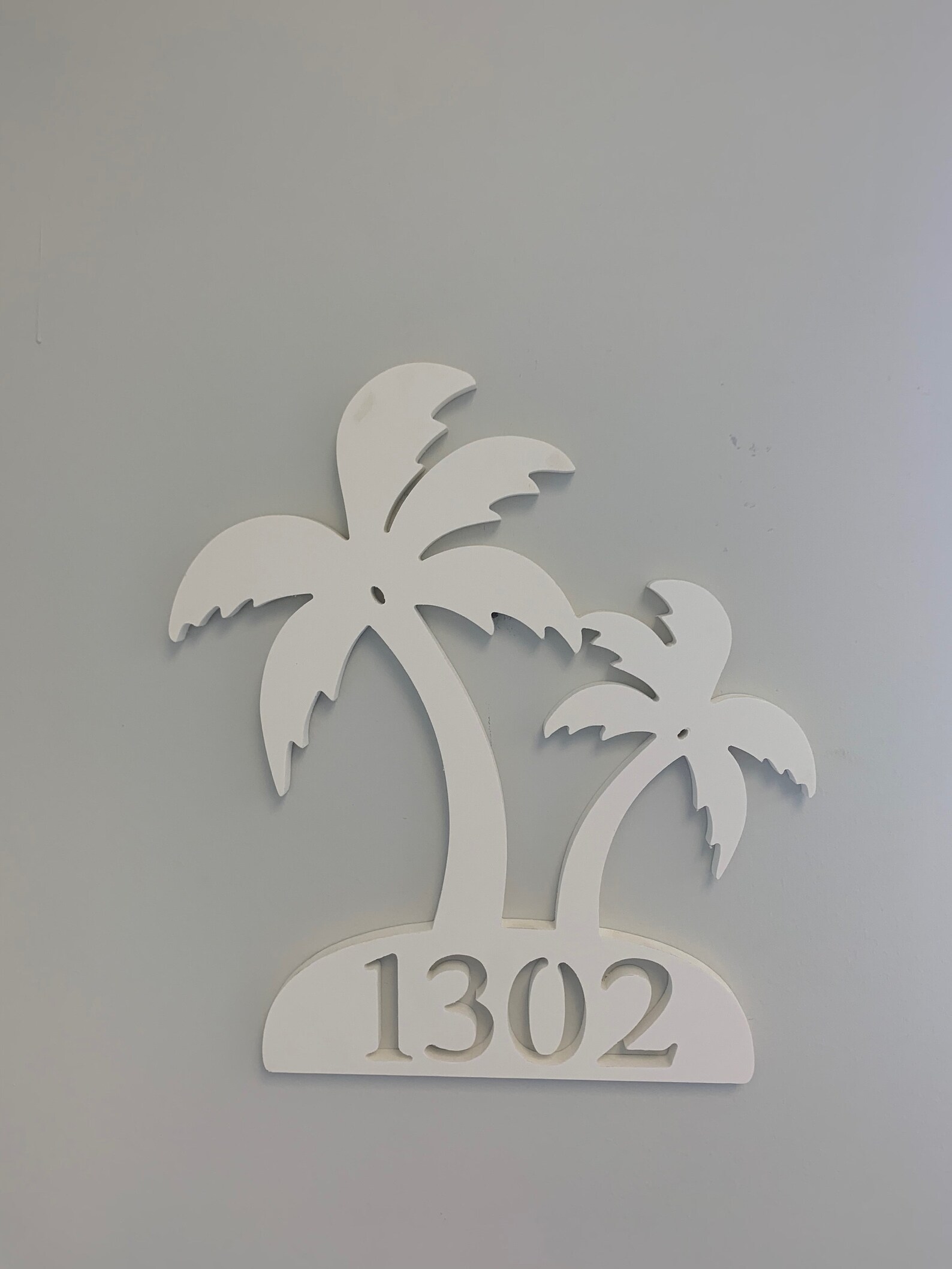 House Number Plaque Palm Trees Plaque Address Plaque | Etsy
