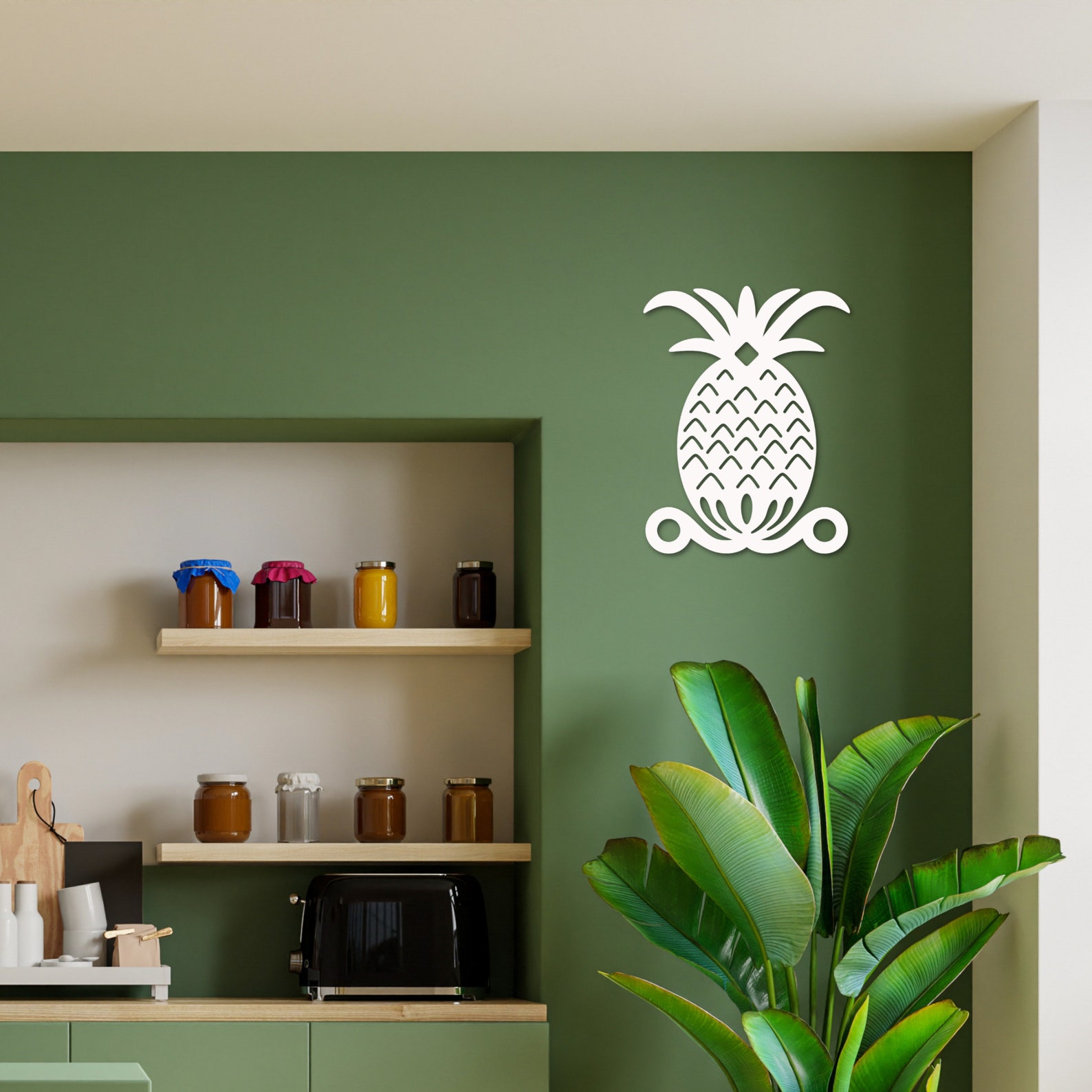Wall Art Pineapple Tropical Outdoor Decor Housewarming - Etsy