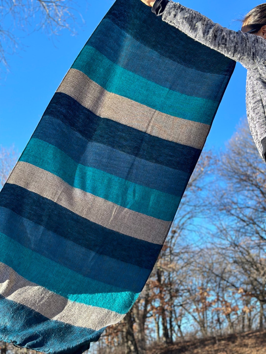 Handmade Himalayan Yak Wool Shawl: Soft Meditation Wrap (82”X39”) - Etsy