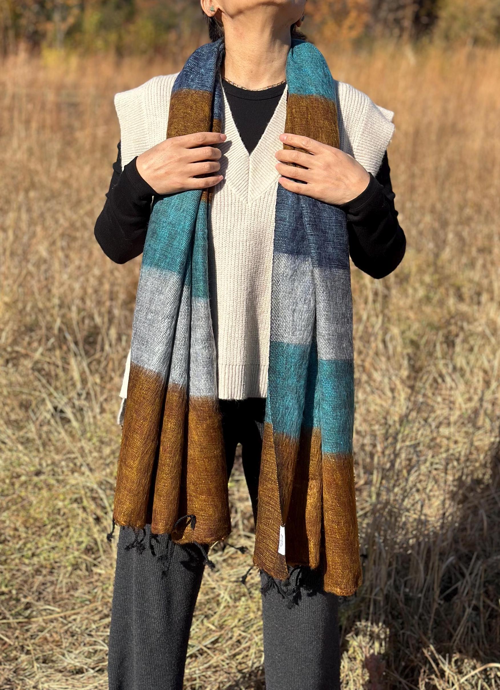 Handmade Himalayan Yak Wool Shawl: Soft Meditation Wrap (82”X39”) - Etsy
