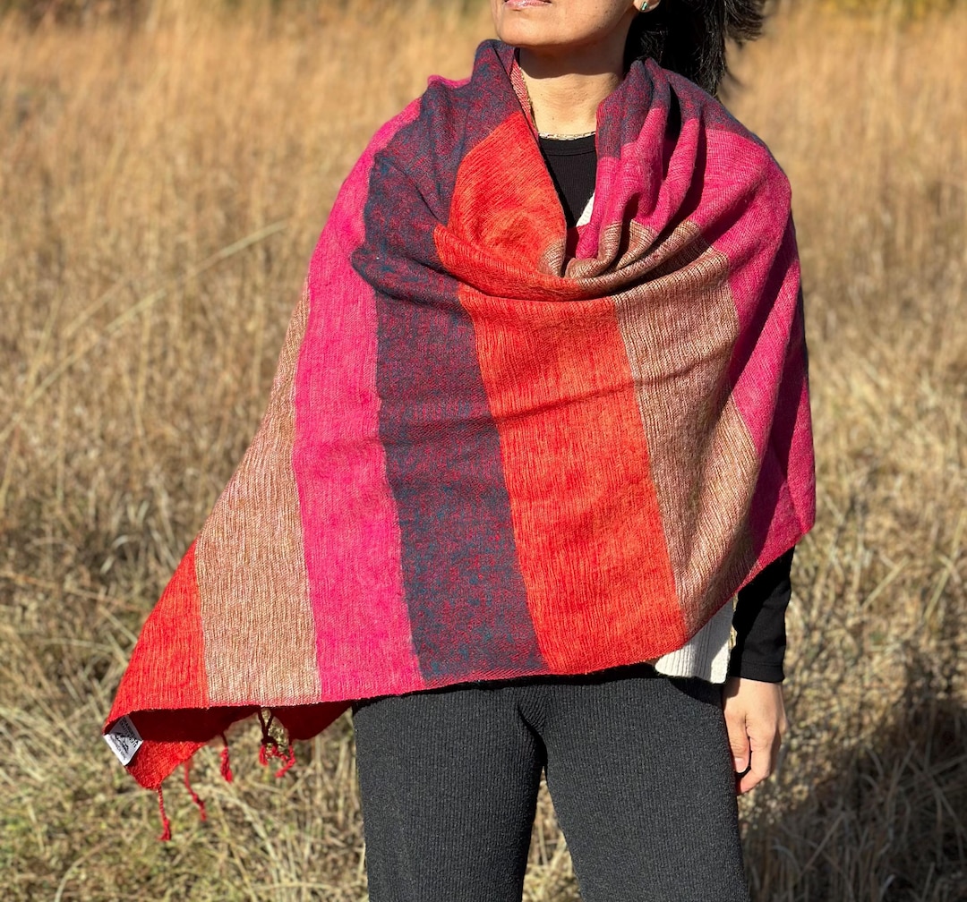 Himalayan Yak Wool Shawl/wrap/scarf Handmade in Nepal. Warm Soft Shawl ...