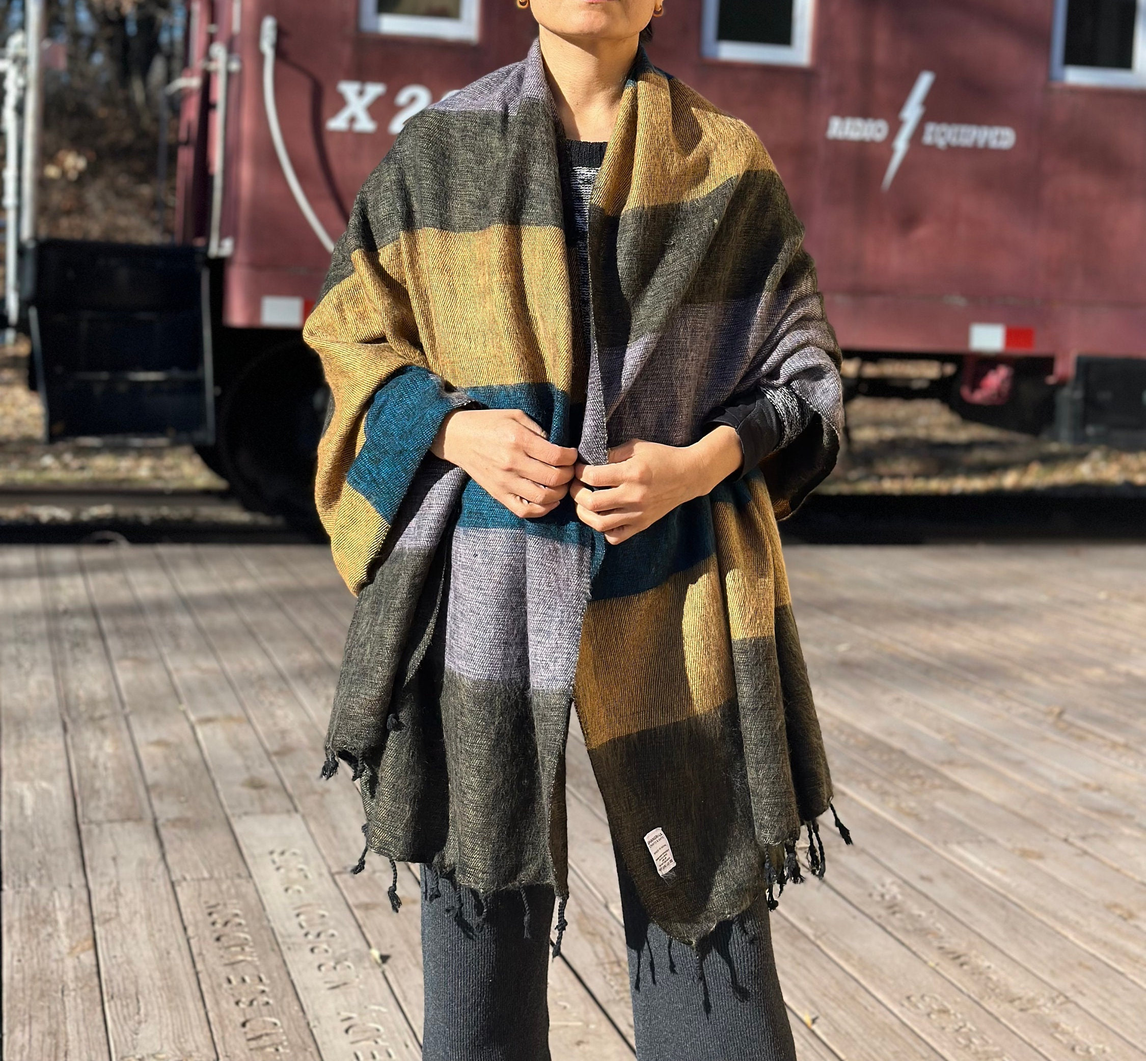 Handmade Himalayan Yak Wool Shawl: Soft Meditation Wrap (82”X39”) - Etsy