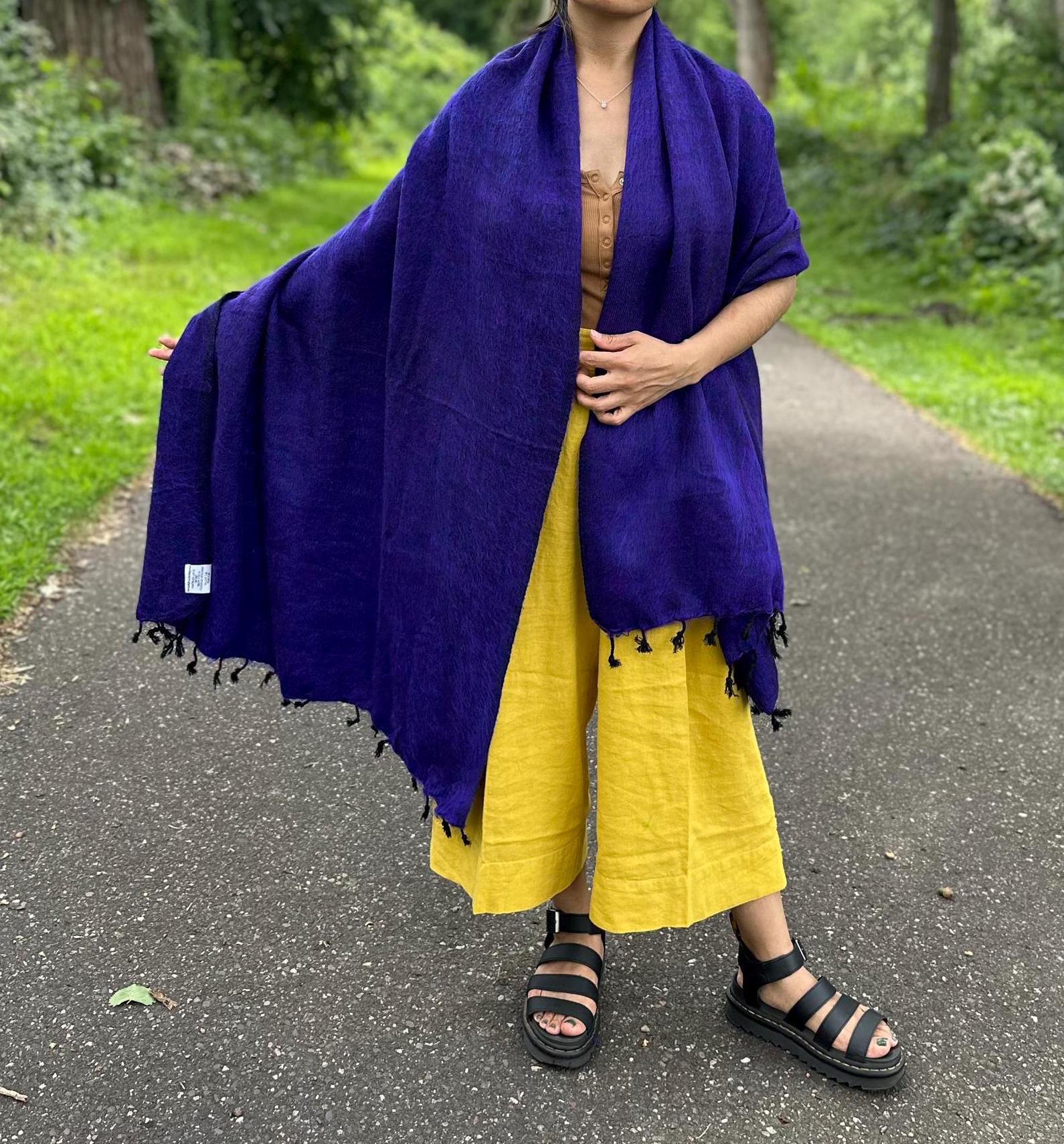 Himalayan Yak Wool Shawl/wrap/scarf Handmade in Nepal. Warm Soft Shawl ...