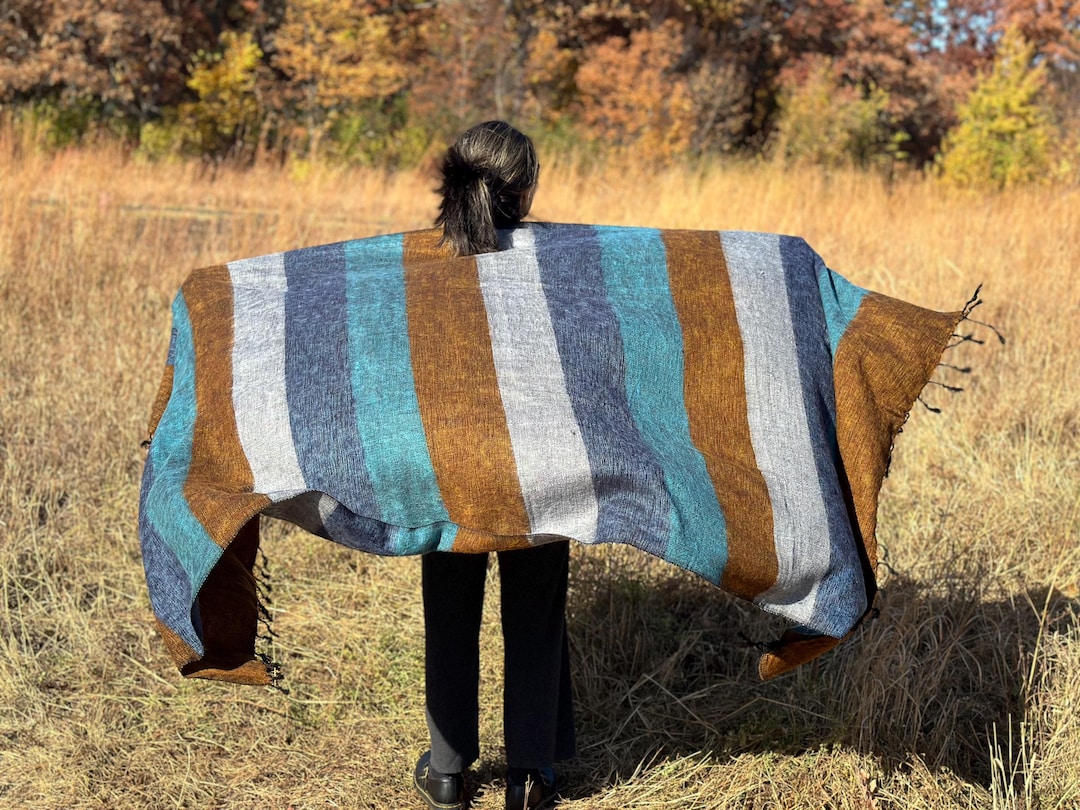 Himalayan Yak Wool Blanket/shawl/wrap Handmade in Nepal. Warm Soft ...