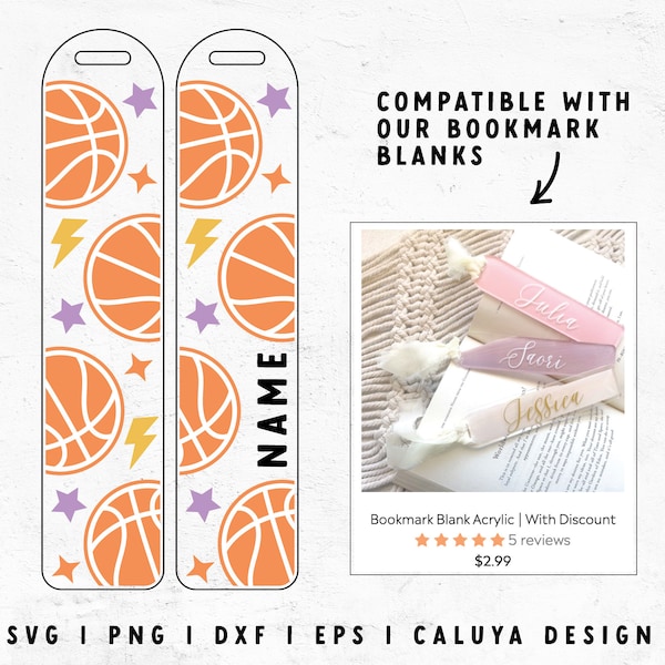 Basketball Bookmark - Etsy