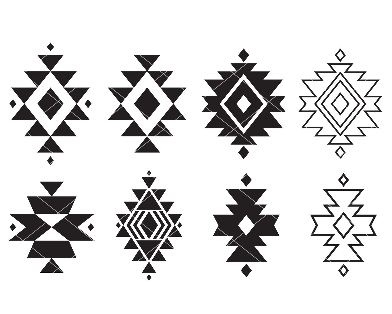 Tribal Pattern SVG Geometric Pattern SVG Diy Tile SVG - Etsy