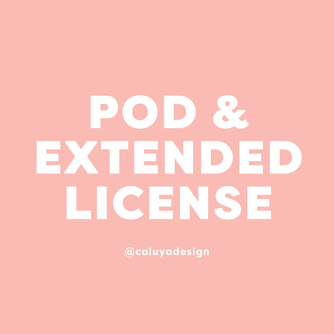 POD & Extended License for SVG | License PER Design or Bundle - Etsy