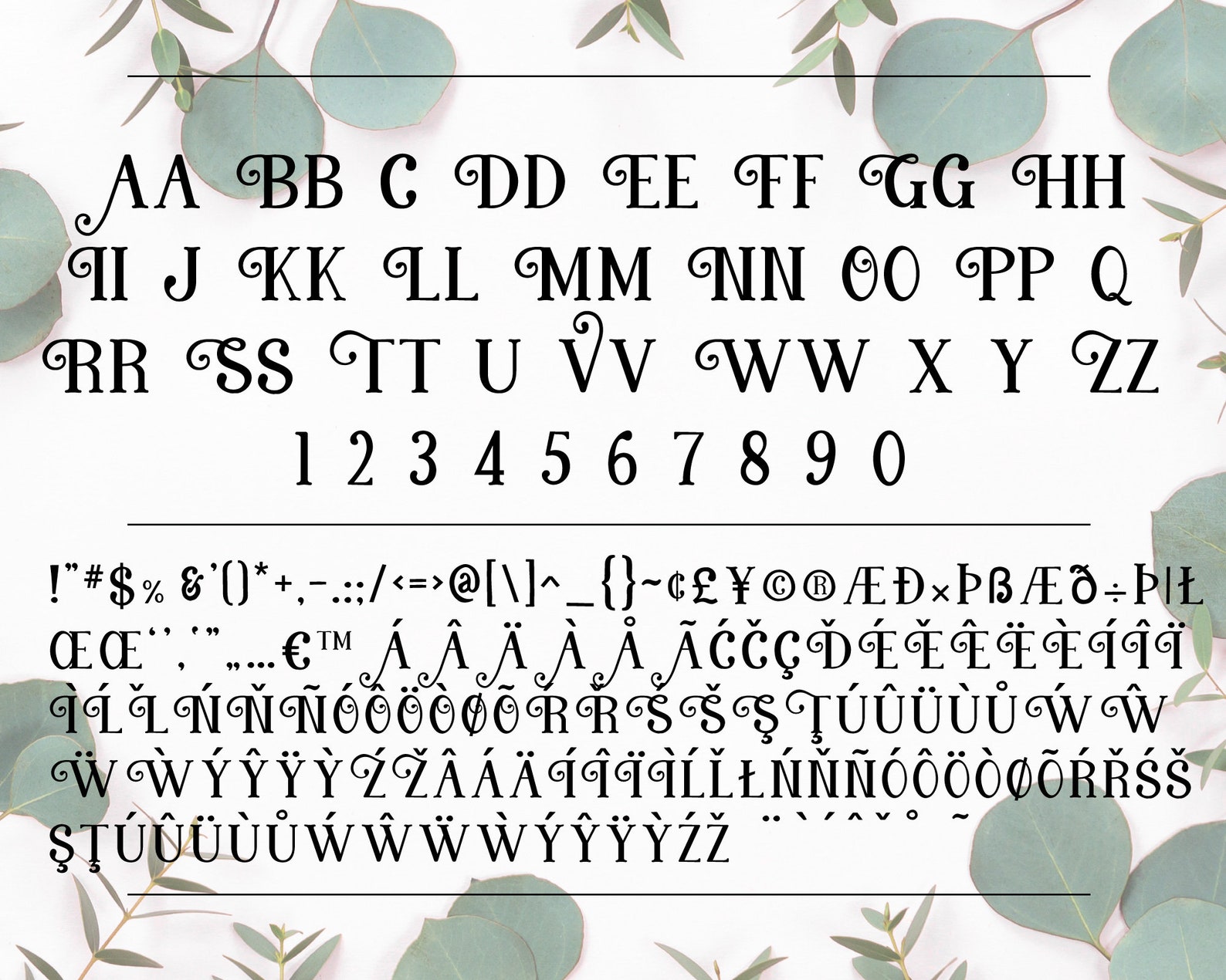 Handwritten Decorative Serif Font Cricut Font Alphabet Cut - Etsy