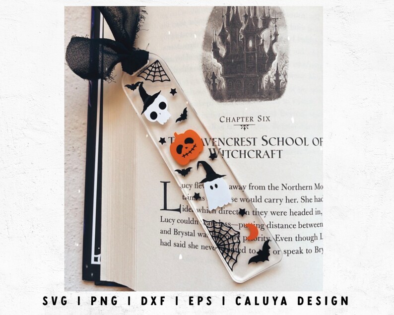 Bookmark SVG Spooky Season SVG Halloween Pumpkin SVG - Etsy