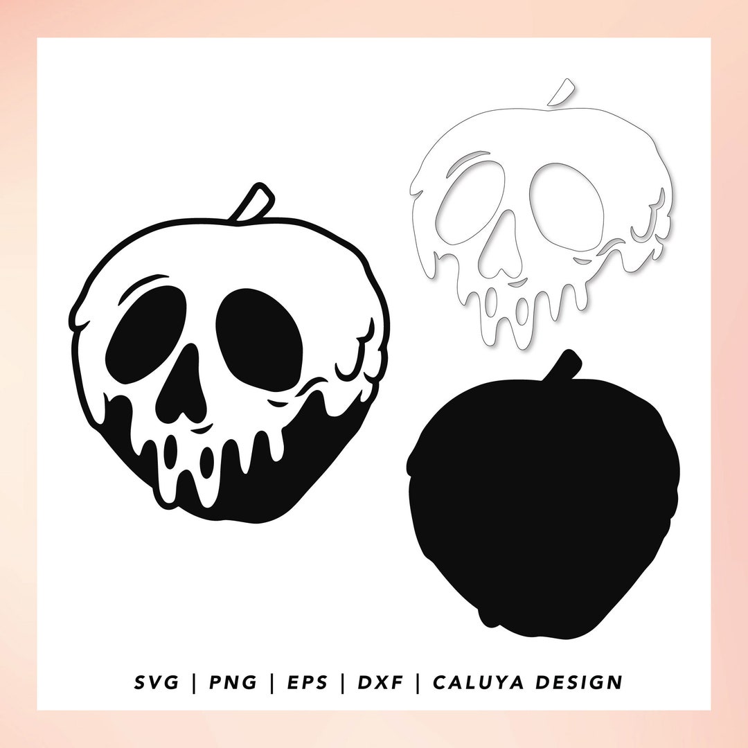 Poisoned Apple SVG | Cute Halloween SVG | Spooky Season SVG | Snow ...