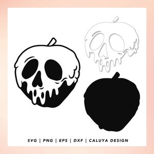 Poisoned Apple SVG | Cute Halloween SVG | Spooky Season SVG | Snow ...