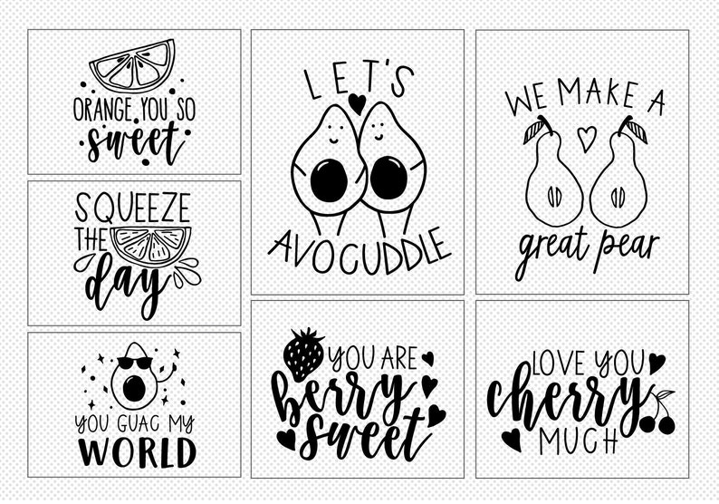 Funny & Cute Quote SVG Cutting File Bundle for Cricut, Cameo Silhouette ...