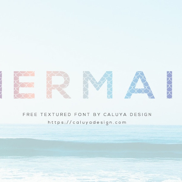 Mermaid Font - Etsy