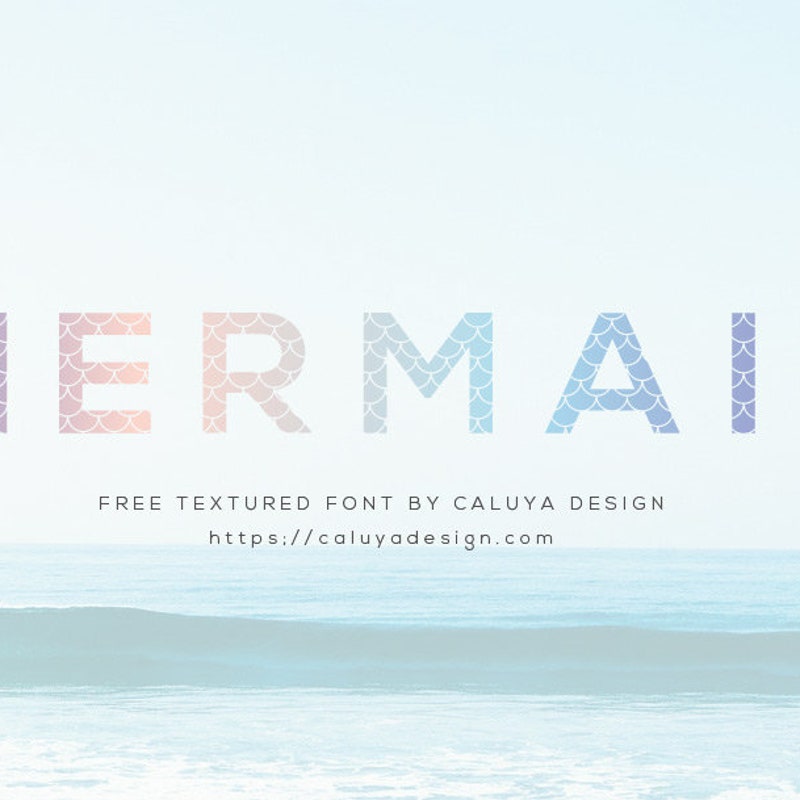 Mermaid Font - Etsy