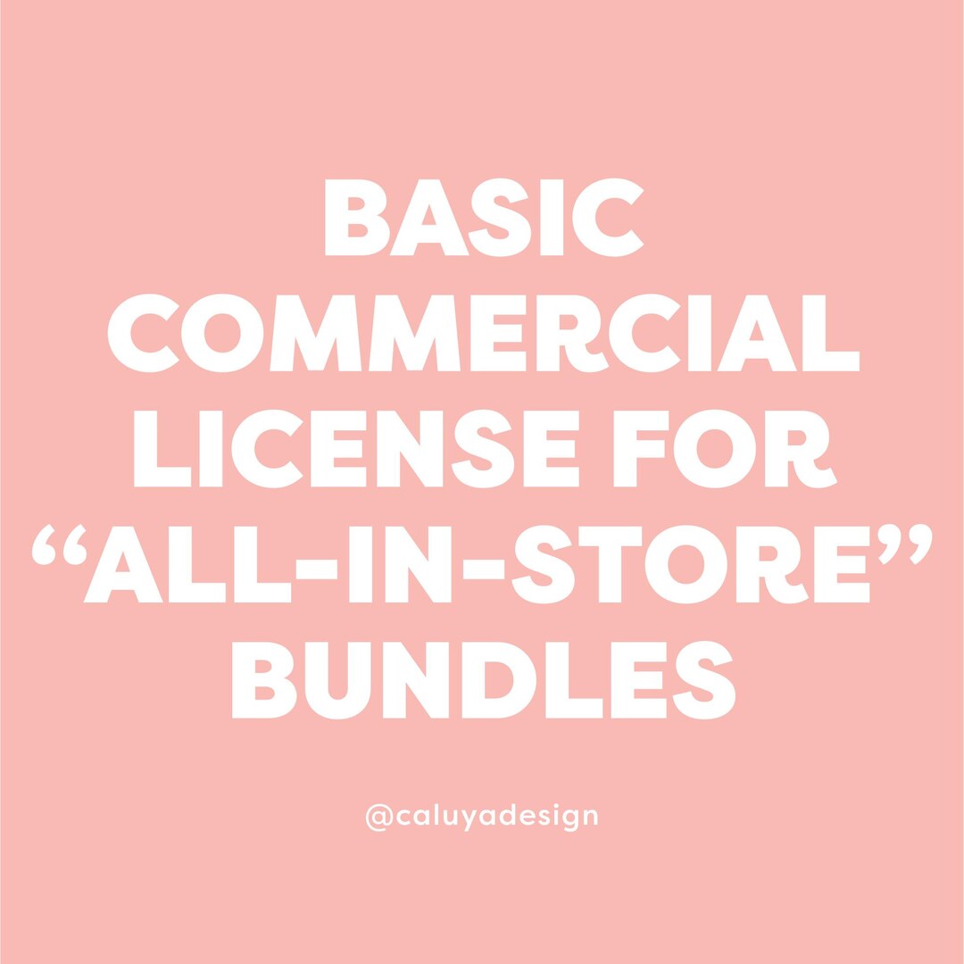 Basic License for All in Store Bundles (bookmark & Cup Wrap SVG) - Etsy