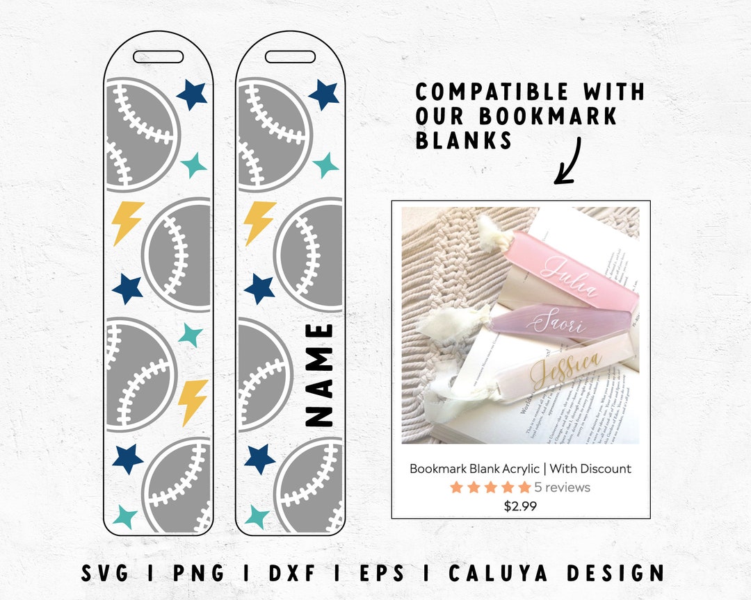 Bookmark SVG | Bookmark Template SVG | Baseball Svg | Kids Sports SVG ...