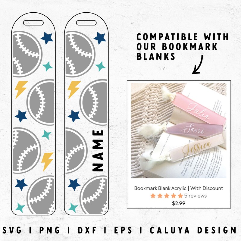 Baseball Bookmark - Etsy