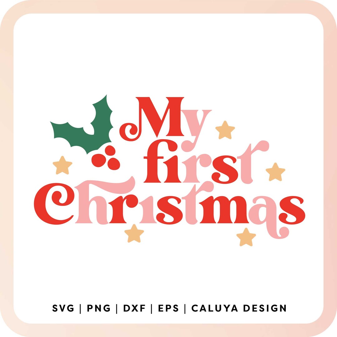 My First Christmas SVG | Christmas Onesie Svg | Baby Christmas SVG ...