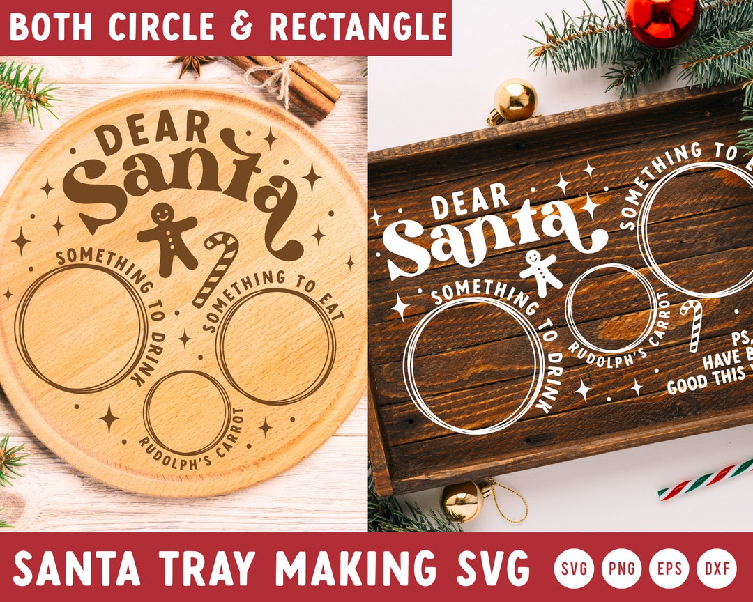 Santa Tray Making SVG Cutting File Mini Bundle Fro Cricut, Cameo ...