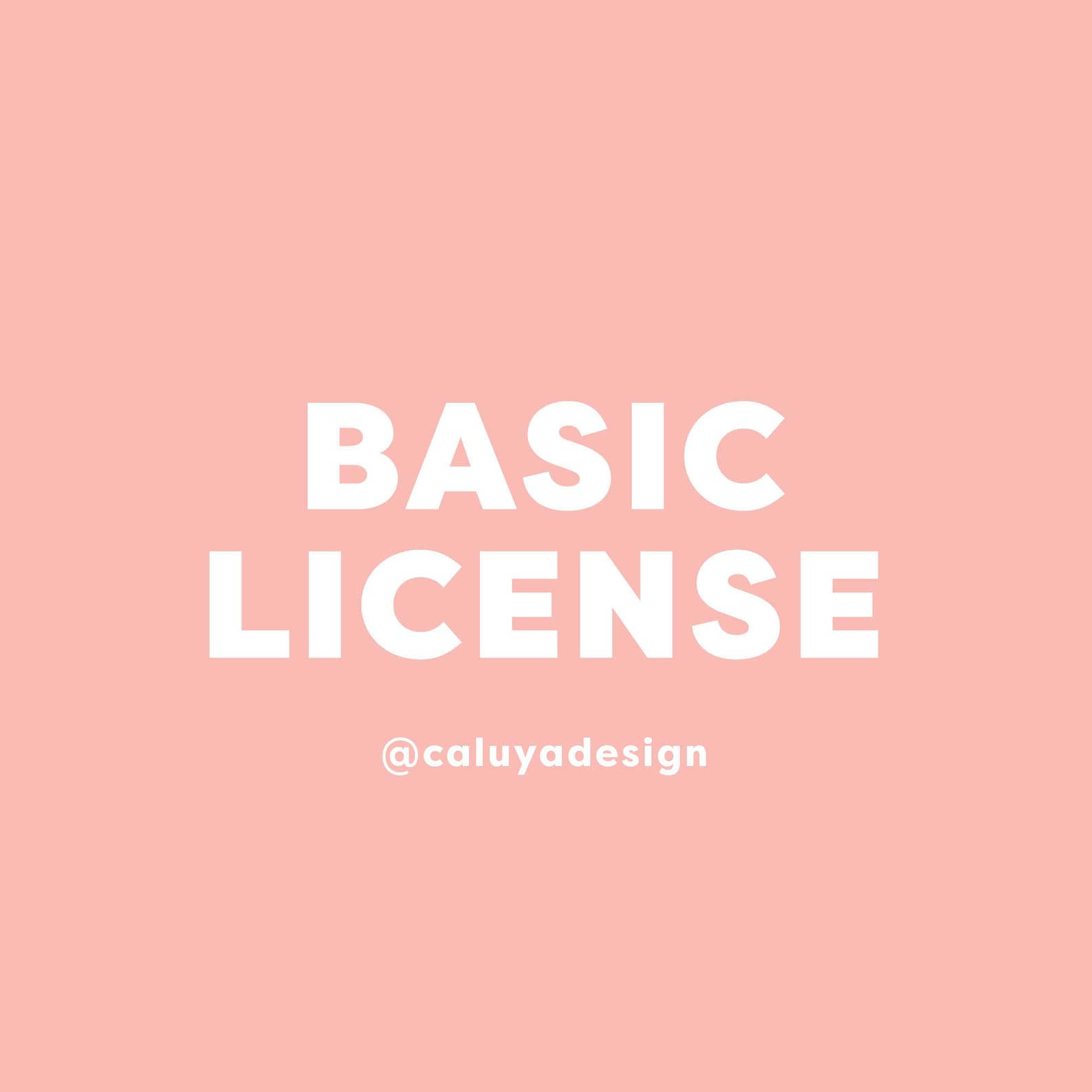 Basic Commercial License for SVG Cut File From Caluya Design - Etsy UK