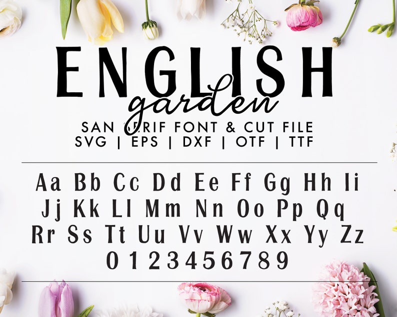 Handwritten San Serif Cricut Font Wedding SVG Cut File Font - Etsy