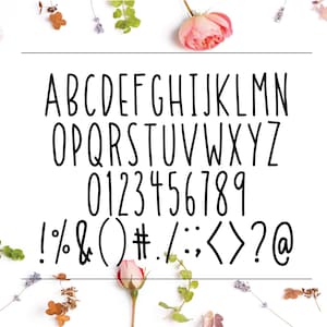 Handwritten Skinny Font SVG Cut File for Circuit, Cameo Silhouette ...