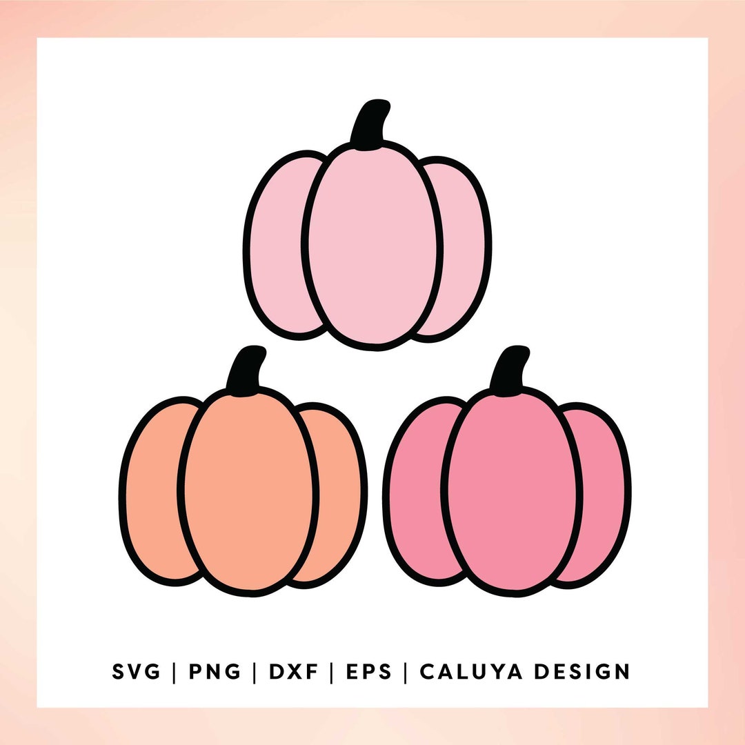 Cute Pumpkin SVG | Cute Halloween SVG | Aesthetic Pumpkin SVG | Retro ...