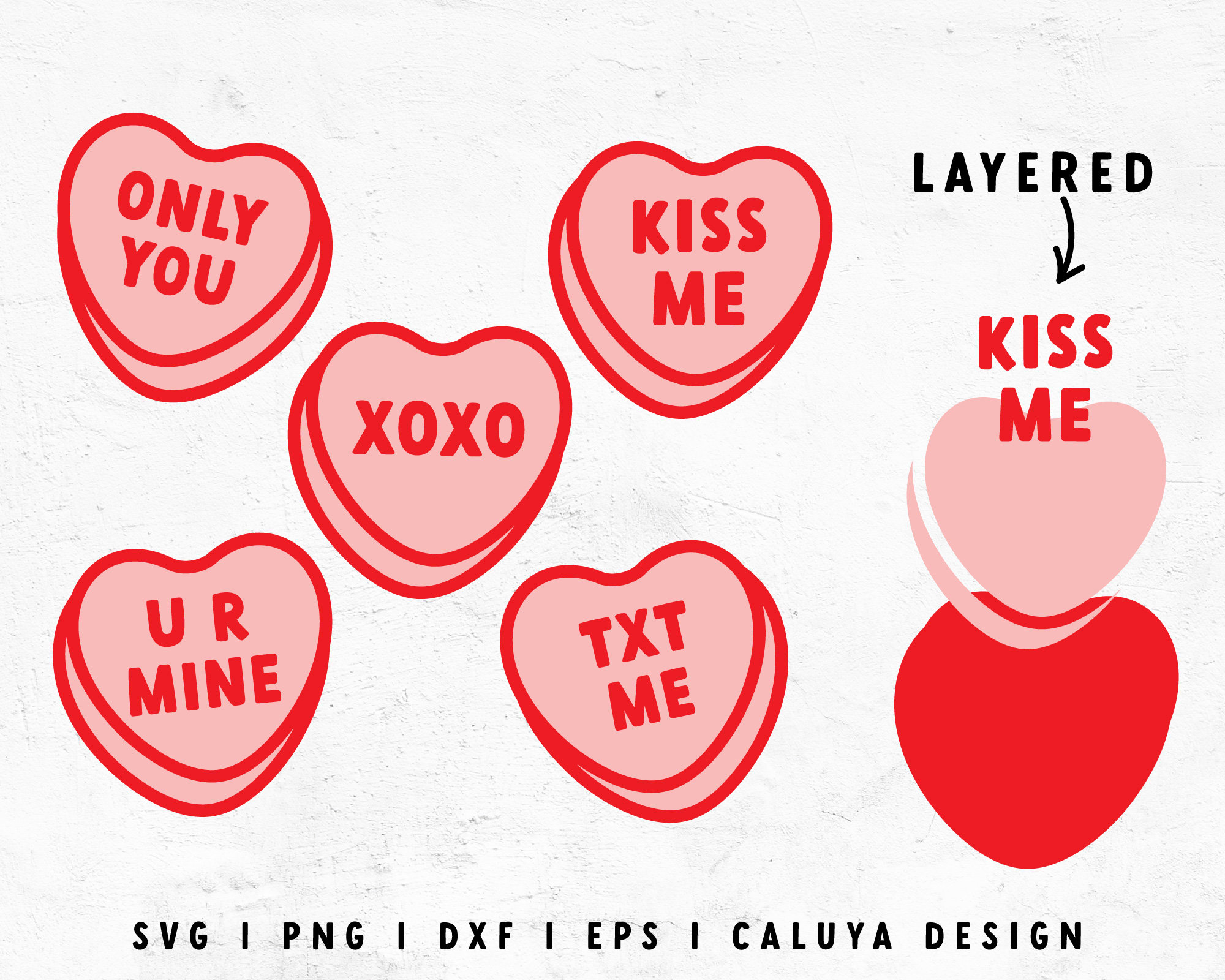 Valentine Candy SVG Heart Candy SVG Candy Heart SVG - Etsy