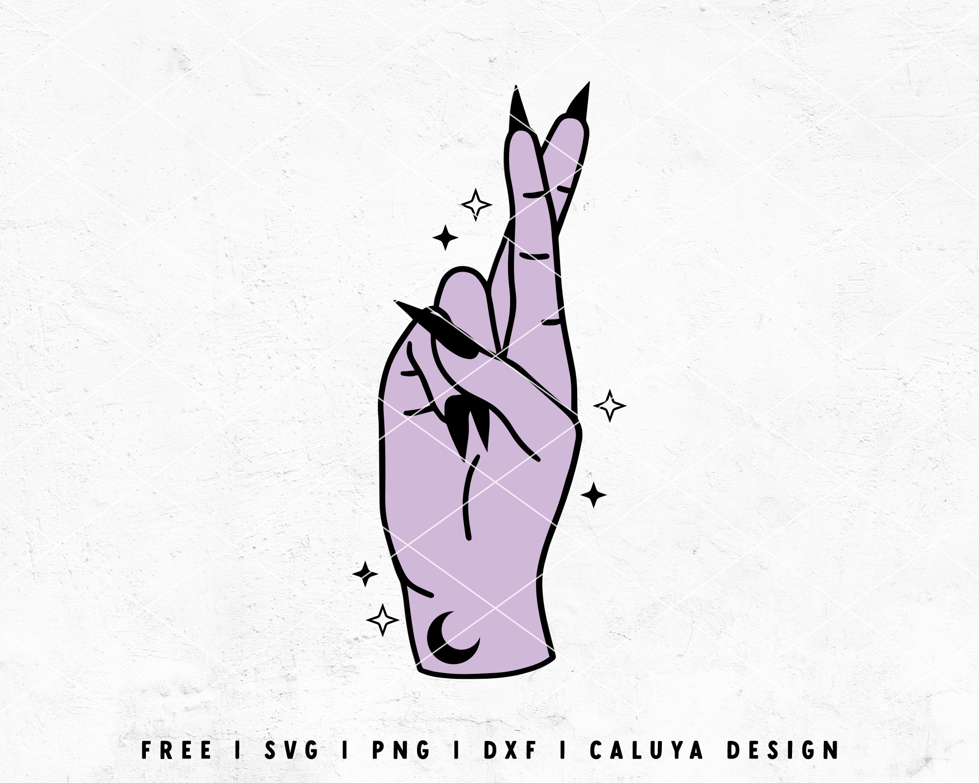 Witch Hand SVG | Witchy Vibes SVG | Mystic Halloween SVG | Finger Cross ...