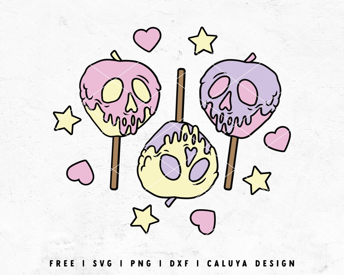 Cute Halloween SVG Poisoned Apple SVG Apple Candy SVG - Etsy