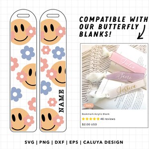 Retro Bookmark SVG Bookmark Template SVG Book Mark SVG - Etsy