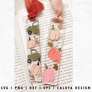 Bookmark SVG | Fall Pumpkin SVG | Vintage Truck SVG | Thanksgiving Svg ...