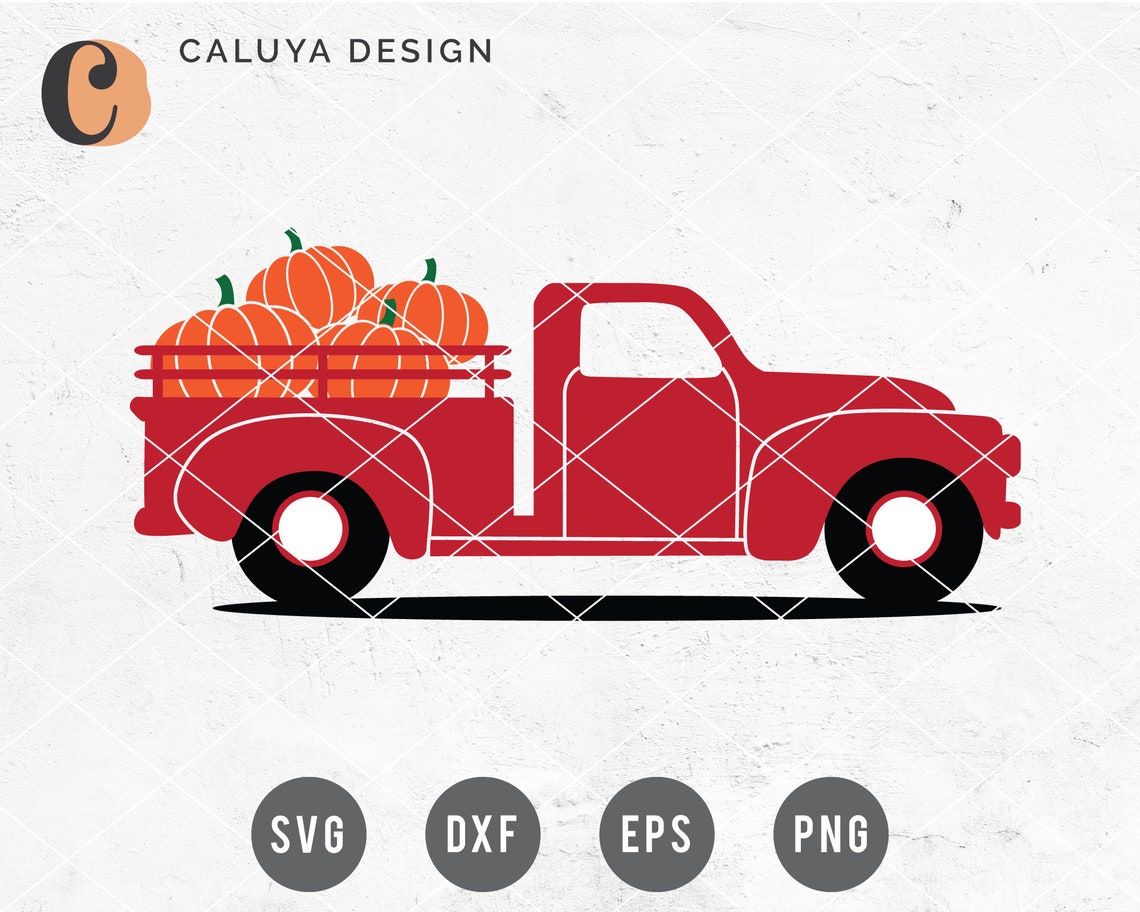 FREE SVG & PNG Link Fall Pumpkin Truck Cut Files Svg Png - Etsy