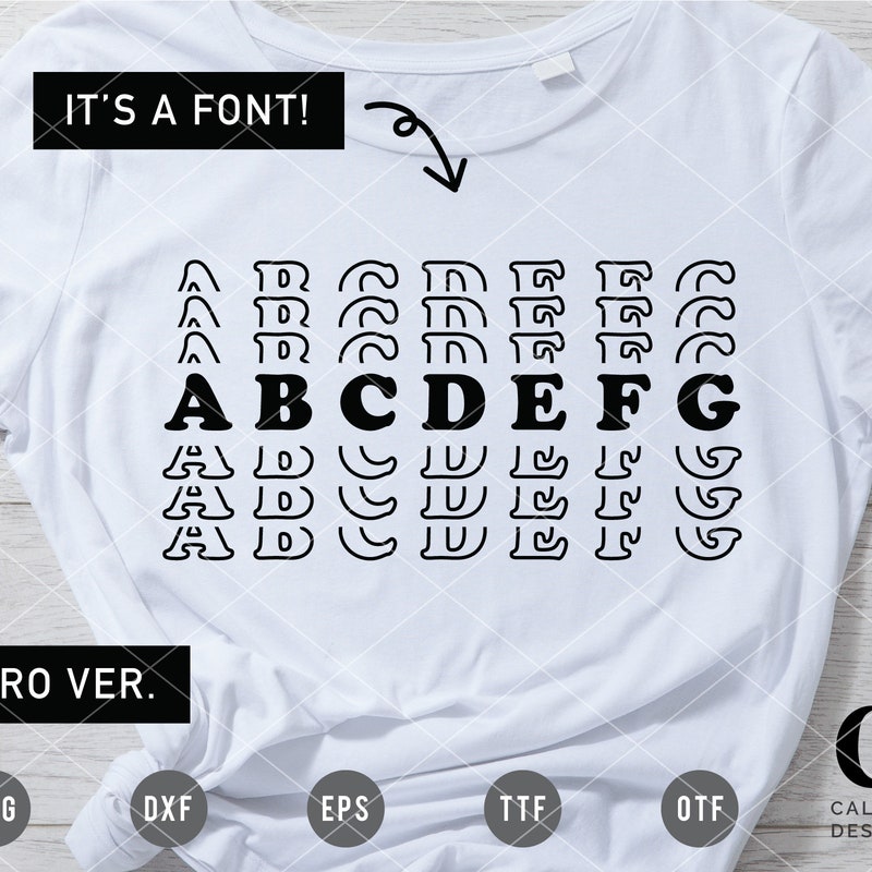 Stacked Font - Etsy