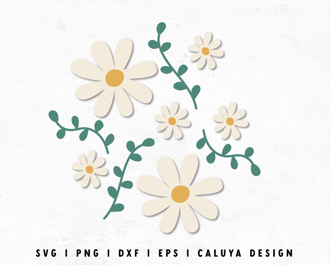 Daisy Flower Svg | Retro Daisy Svg | Daisy Svg Cup Wrap | Daisy Svg for ...