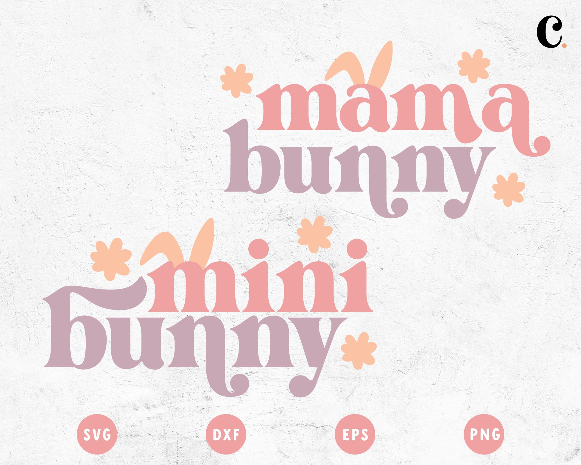 Easter Bunny SVG Mama Bunny SVG Mini Bunny SVG Peeps Svg - Etsy