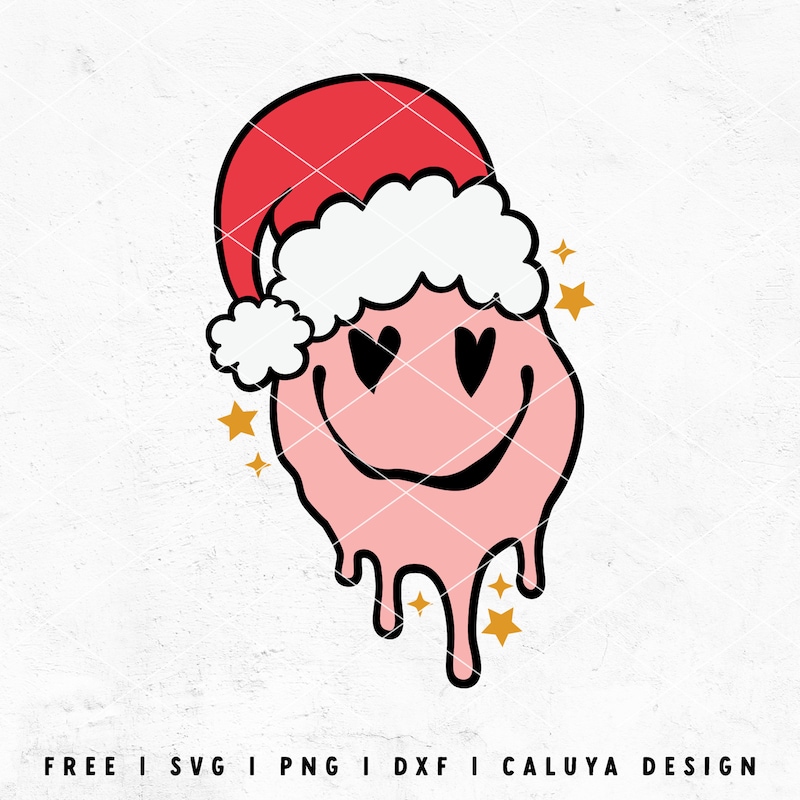 Smiley Face With Santa Hat - Etsy