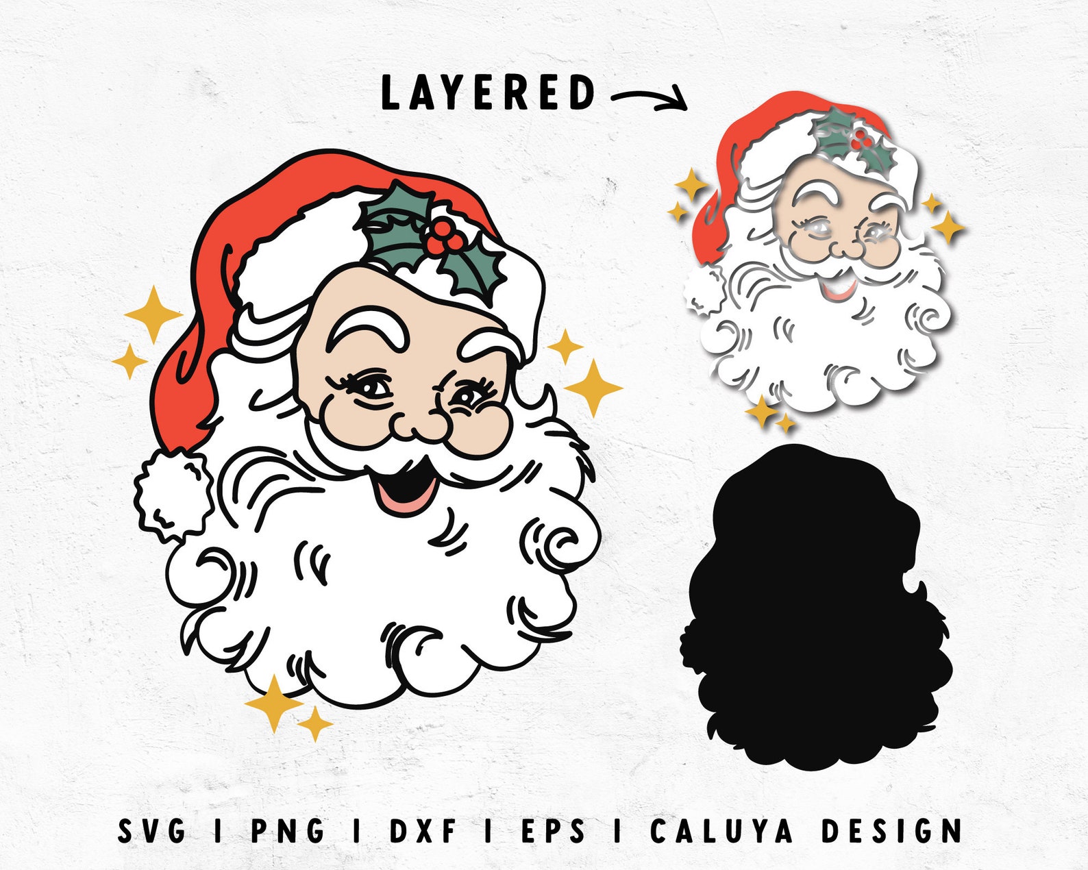 Vintage Santa SVG Santa Claus SVG Retro Santa SVG Santa - Etsy