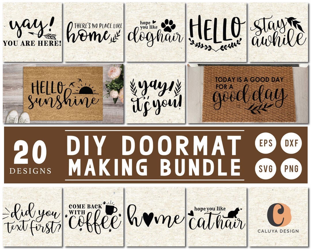 DIY Doormat SVG Cut File Bundle Deal | Cut File for Cricut & Cameo ...