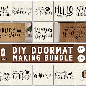 DIY Doormat SVG Cut File Bundle Deal | Cut File for Cricut & Cameo ...