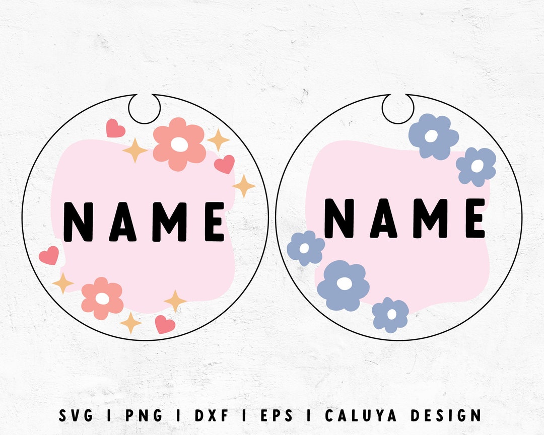 Circle Keychain SVG | Round Keychain SVG | Personalized Keychain SVG ...