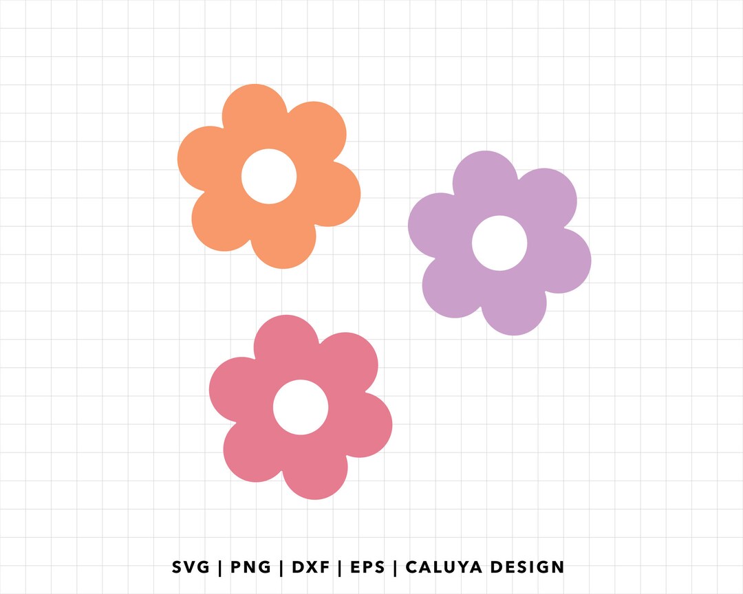 Retro Daisy SVG Cute Flower SVG Trendy Flower SVG Daisy Libbey Can Wrap ...