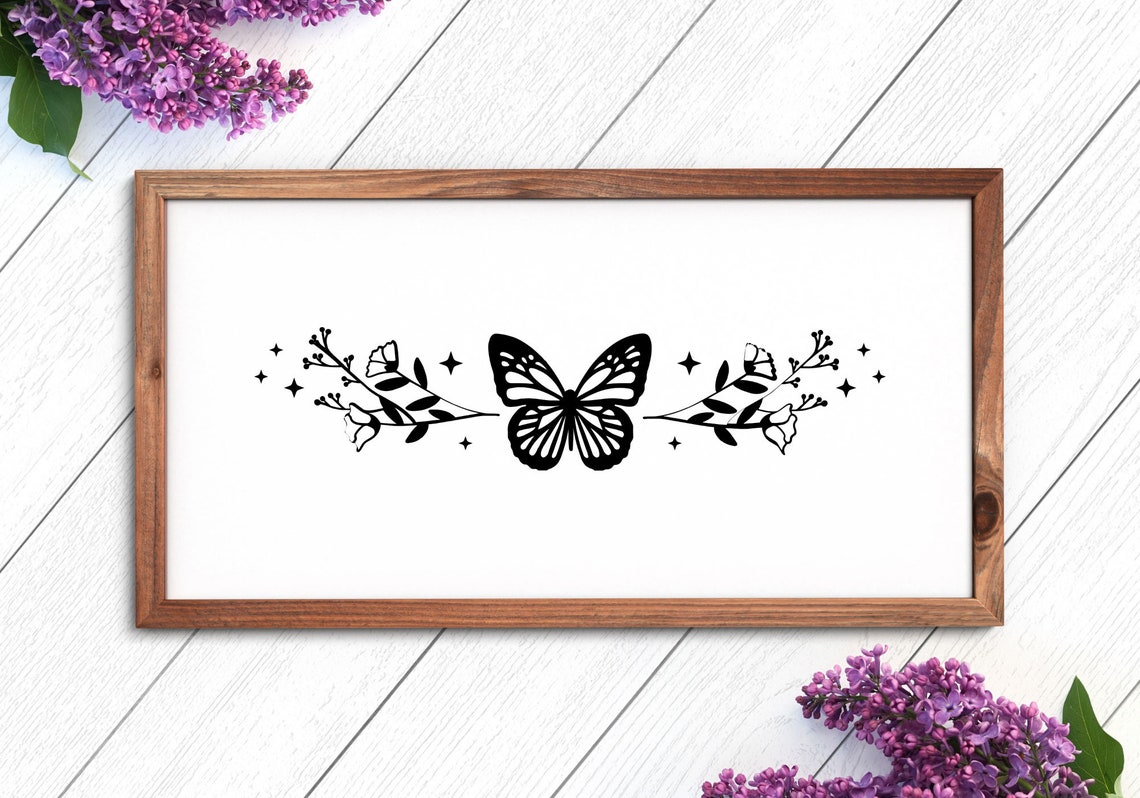 Butterfly SVG | Botanical SVG | Mystic Butterfly SVG | Aesthetic ...