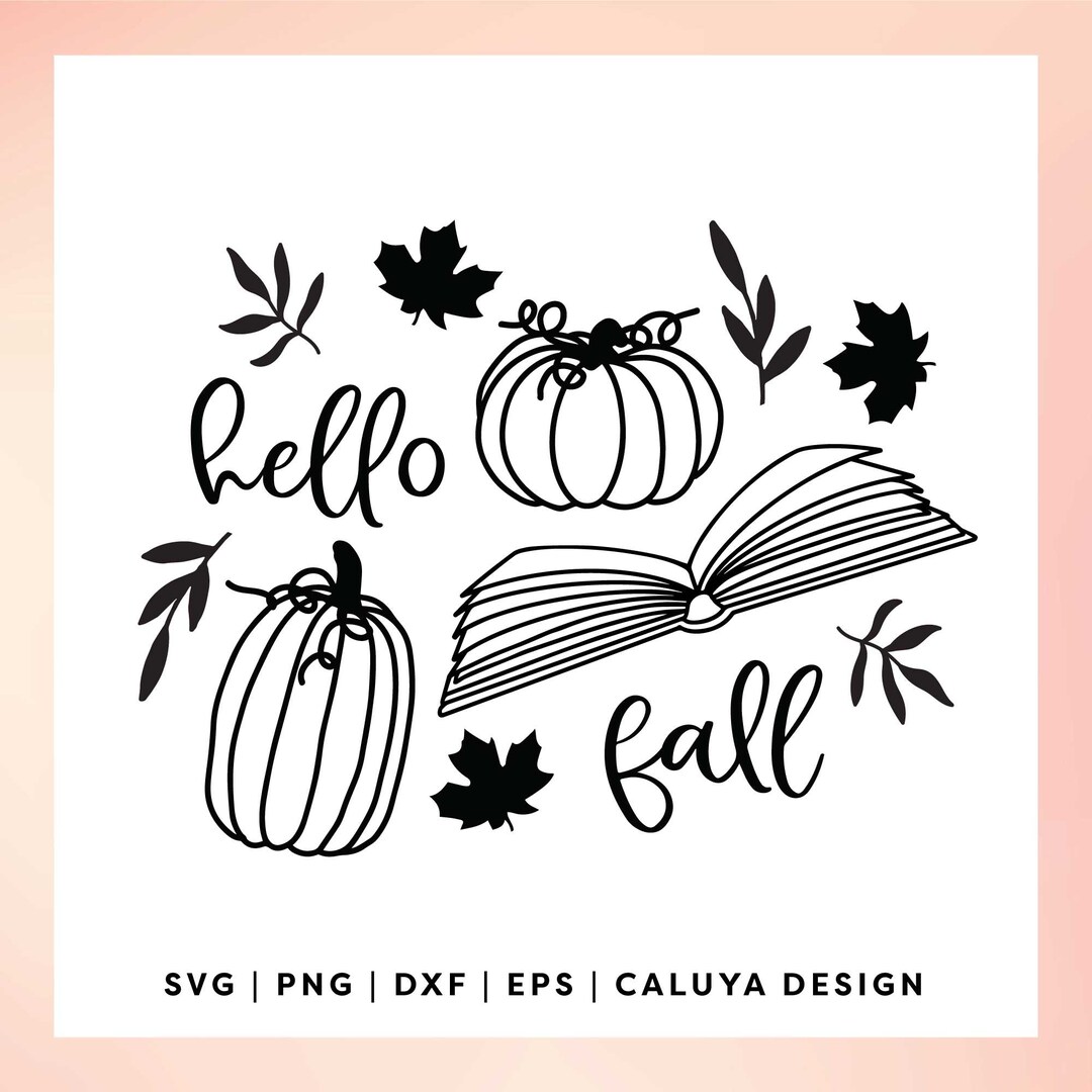 Thanksgiving Pumpkin SVG | Fall Book SVG | Book Lover SVG | Pumpkin ...