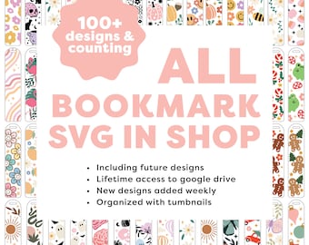 Bookmark SVG for Glowforge Laser Ready SVG Designs - Etsy