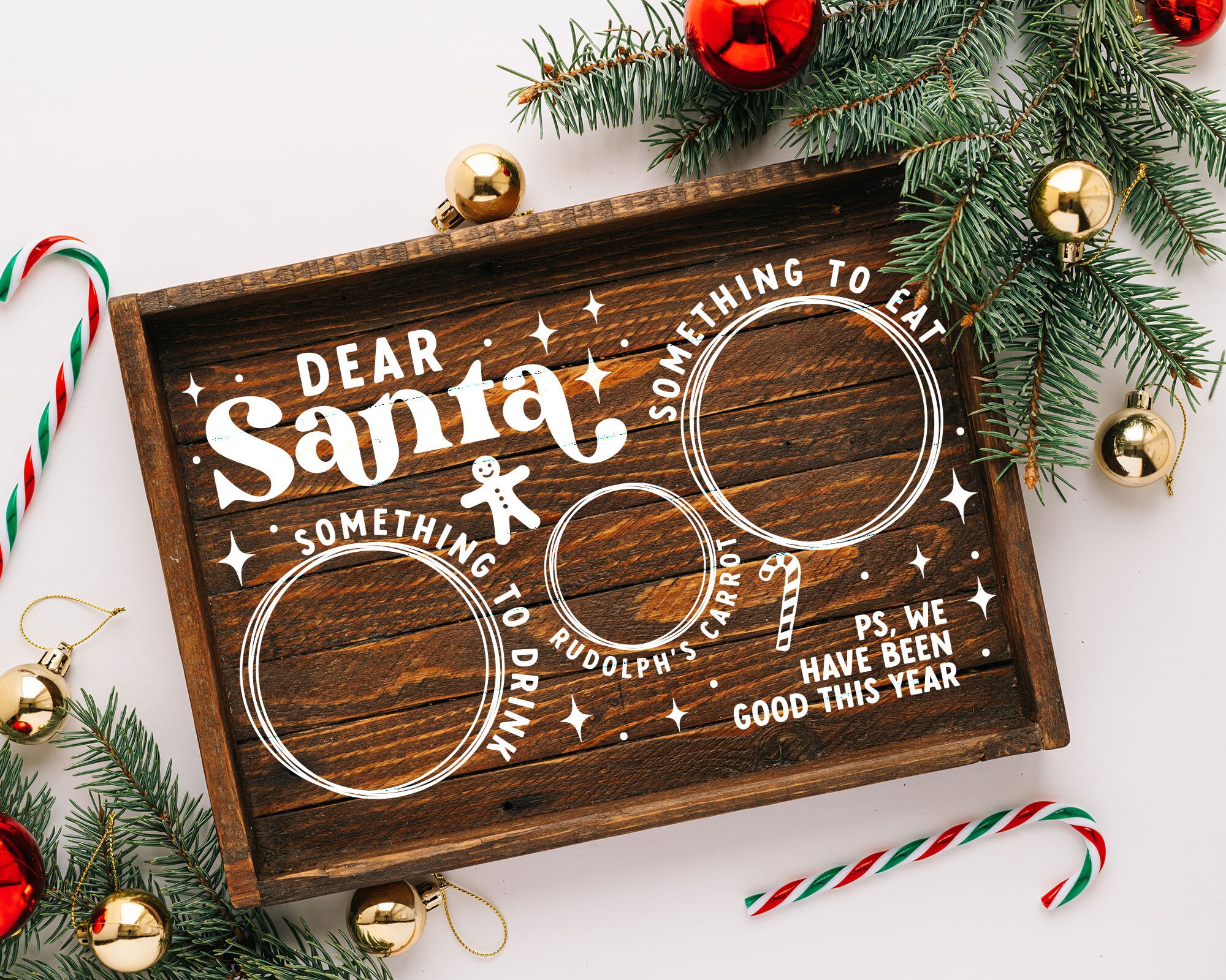 Santa Tray Making SVG Cutting File Mini Bundle Fro Cricut | Etsy