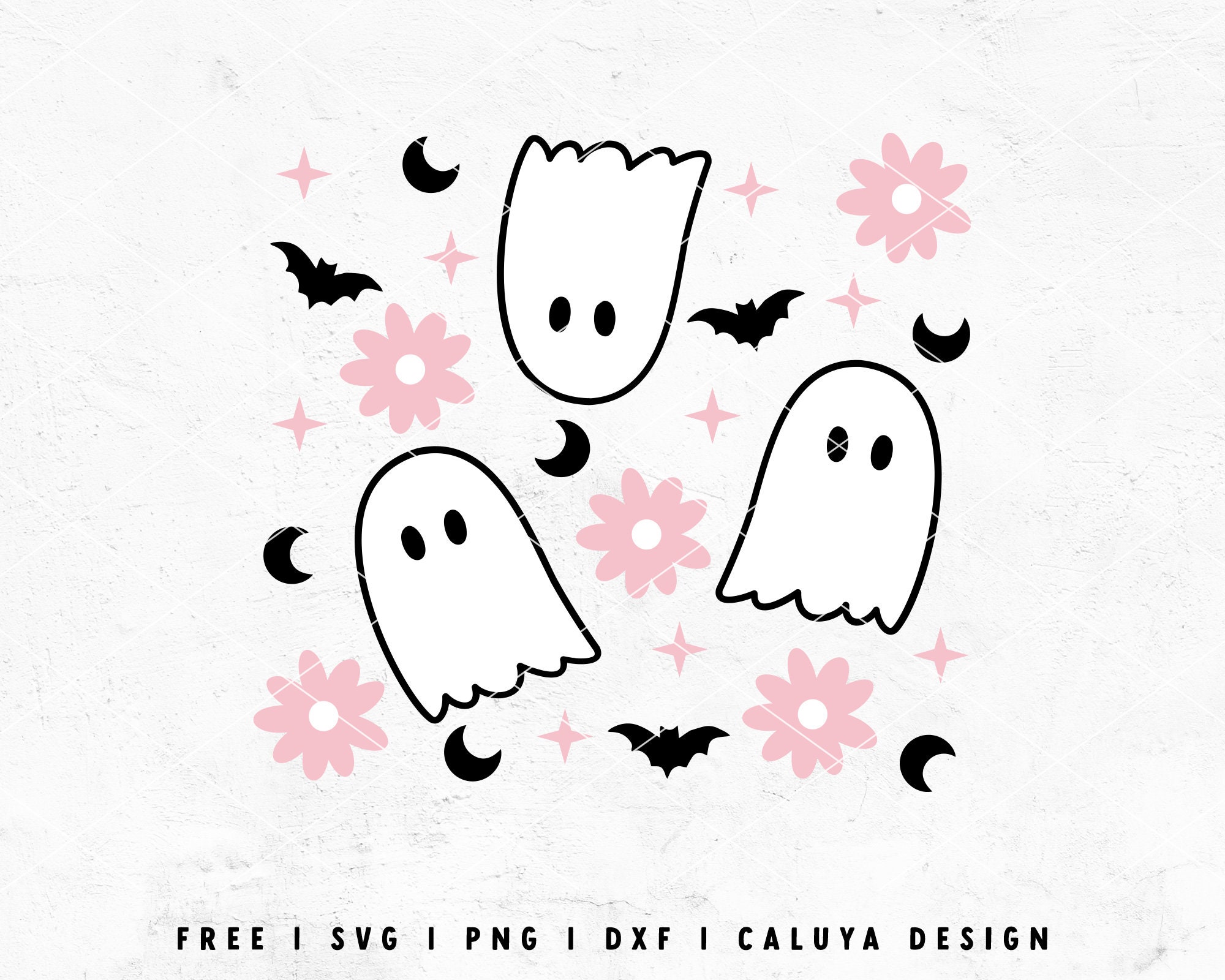 Cute Ghost SVG Cute Halloween SVG Halloween Seamless - Etsy
